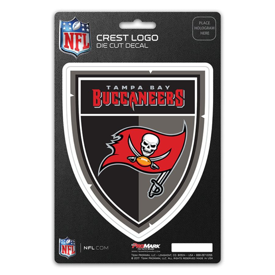 Tampa Bay Buccaneers - Shield Crest Sticker at Sticker Shoppe
