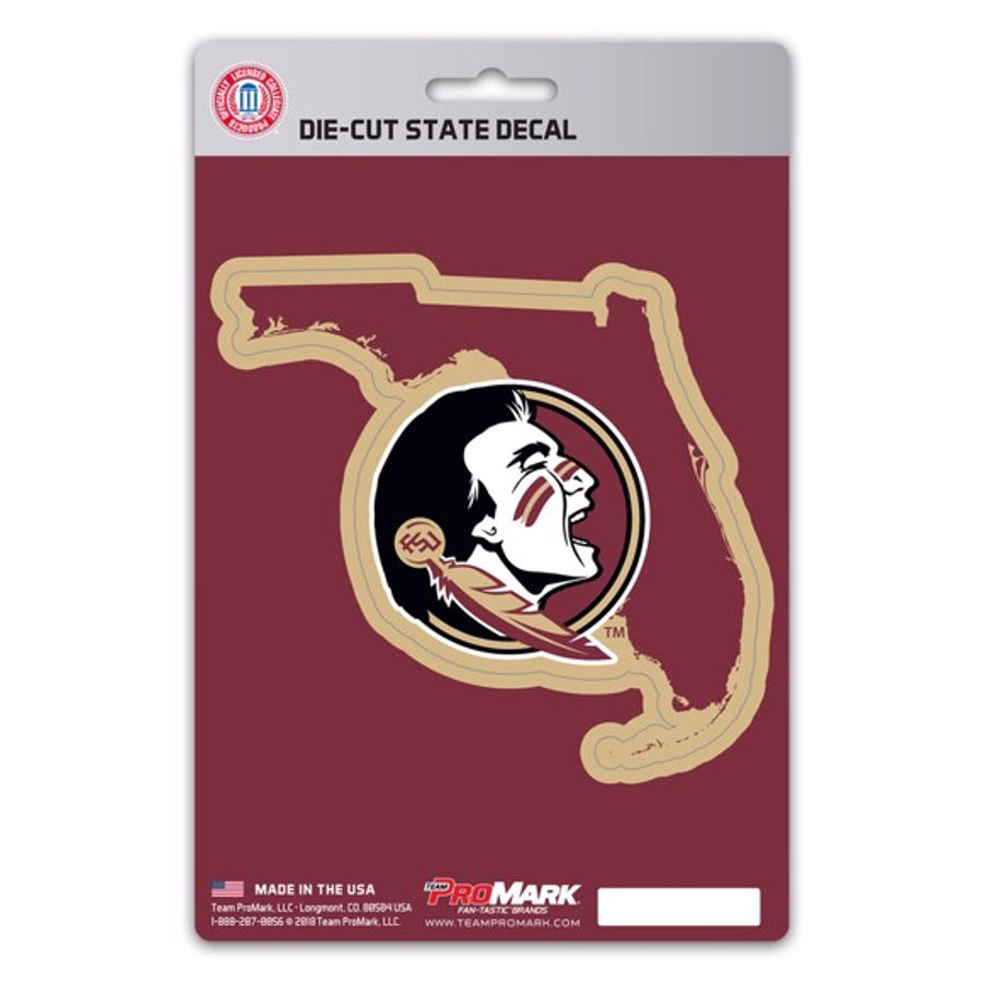 Florida State University Seminoles Home State Florida Shaped - Vinyl ...