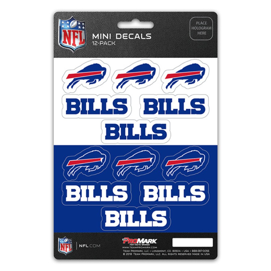 Buffalo Bills - Set Of 12 Sticker Sheet at Sticker Shoppe