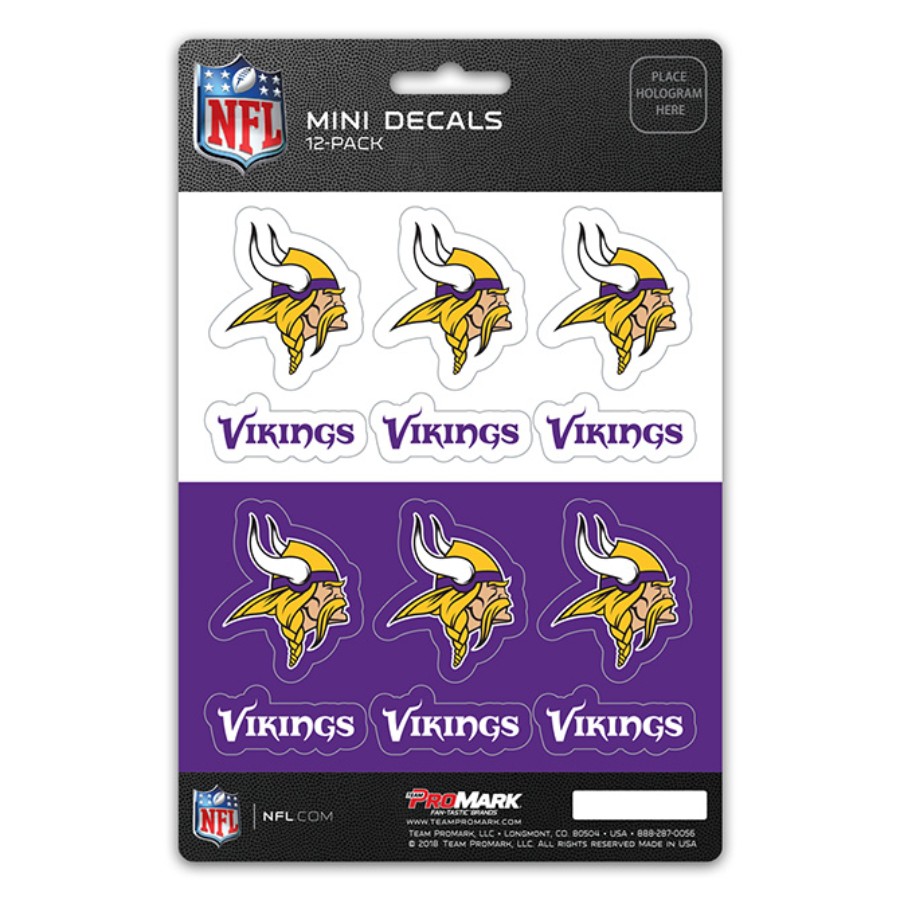 Minnesota Vikings - Set Of 12 Sticker Sheet at Sticker Shoppe