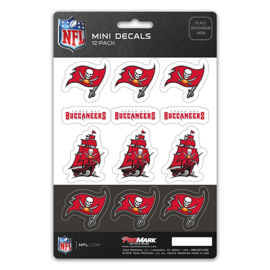 Tampa Bay Buccaneers - Set Of 12 Sticker Sheet at Sticker Shoppe
