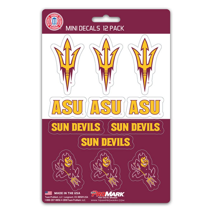 Arizona State University Sun Devils - Set Of 12 Sticker Sheet at ...