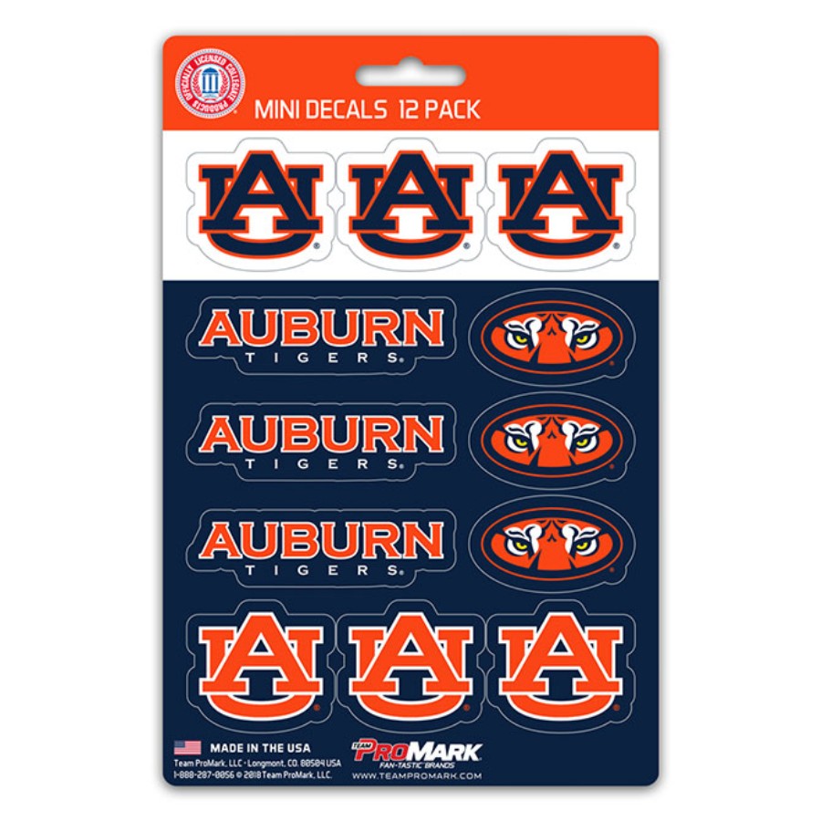 Auburn University Tigers - Set Of 12 Sticker Sheet at Sticker Shoppe