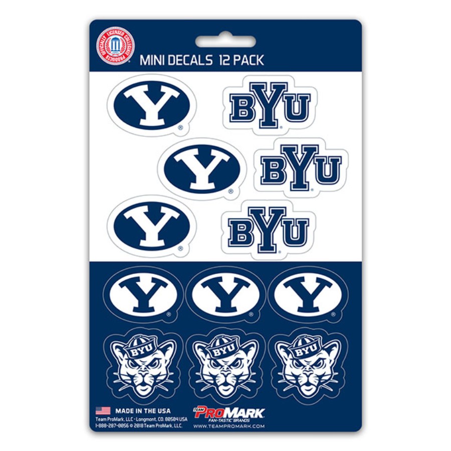Brigham Young University Cougars BYU - Set Of 12 Sticker Sheet at ...