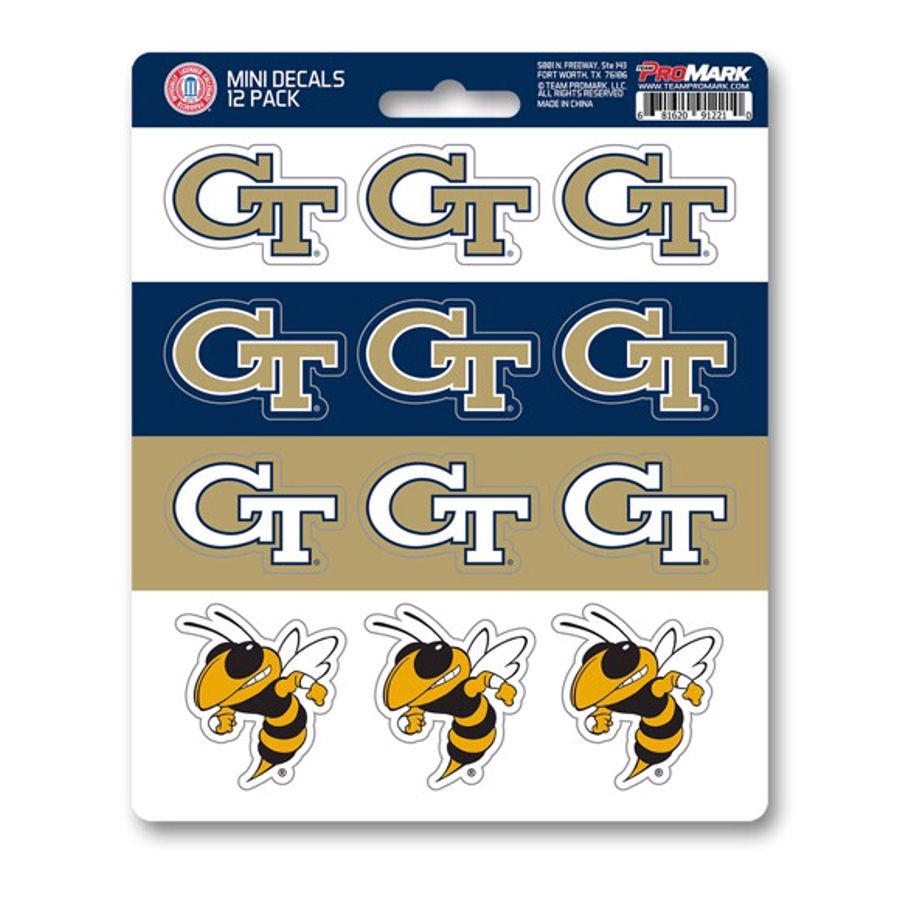 Georgia Tech Yellow Jackets - Set Of 12 Sticker Sheet at Sticker Shoppe