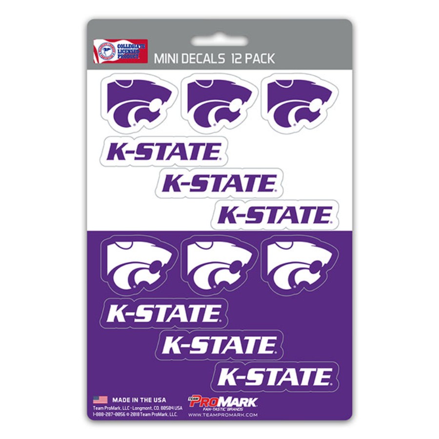 Kansas State University Wildcats - Set Of 12 Sticker Sheet at Sticker ...