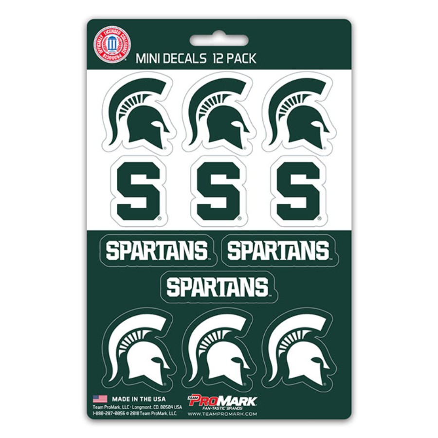 Michigan State University Spartans - Set Of 12 Sticker Sheet at Sticker ...