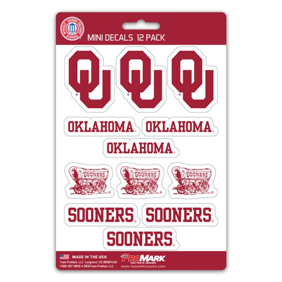 University Of Oklahoma Sooners - Set Of 12 Sticker Sheet at Sticker Shoppe