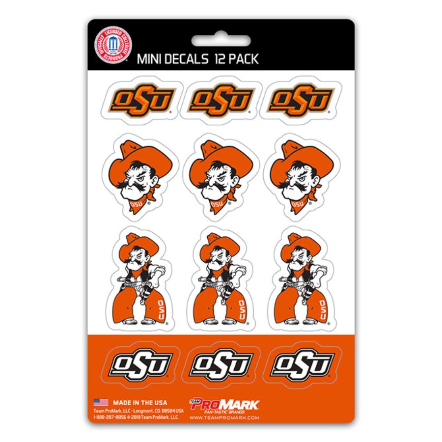 Oklahoma State University Cowboys - Set Of 12 Sticker Sheet at Sticker ...