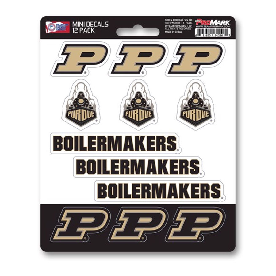 Purdue University Boilermakers - Set Of 12 Sticker Sheet at Sticker Shoppe