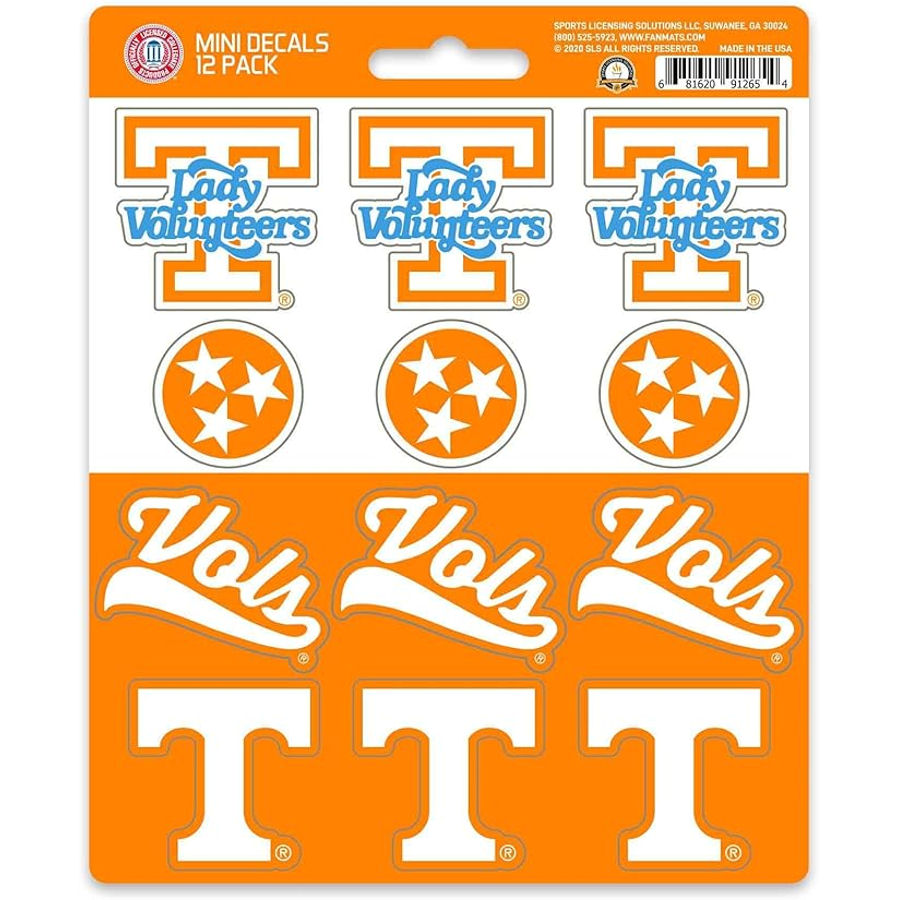 University Of Tennessee Volunteers - Set Of 12 Sticker Sheet at Sticker ...