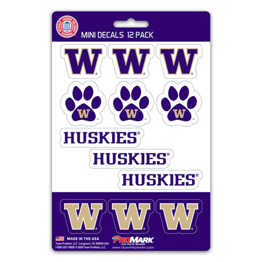 University Of Washington Huskies - Set Of 12 Sticker Sheet at Sticker ...