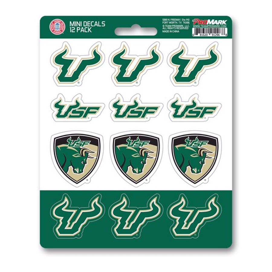 University Of South Florida Bulls - Set Of 12 Sticker Sheet at Sticker ...