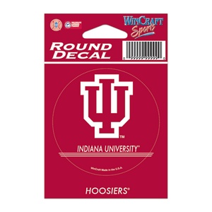 Indiana University Hoosiers - 3x3 Round Vinyl Sticker at Sticker Shoppe