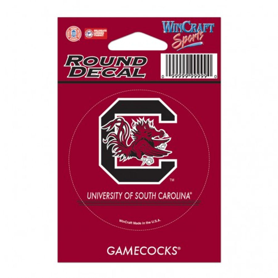 University Of South Carolina Gamecocks - 3x3 Round Vinyl Sticker at ...