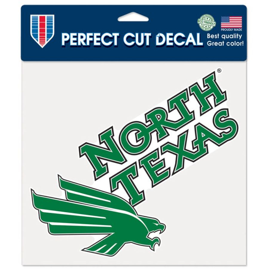 University Of North Texas Mean Green - 8x8 Full Color Die Cut Decal at ...