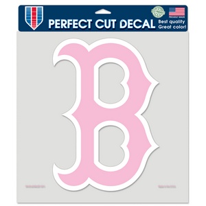 Boston Red Sox Pink - 8x8 Full Color Die Cut Decal at Sticker Shoppe