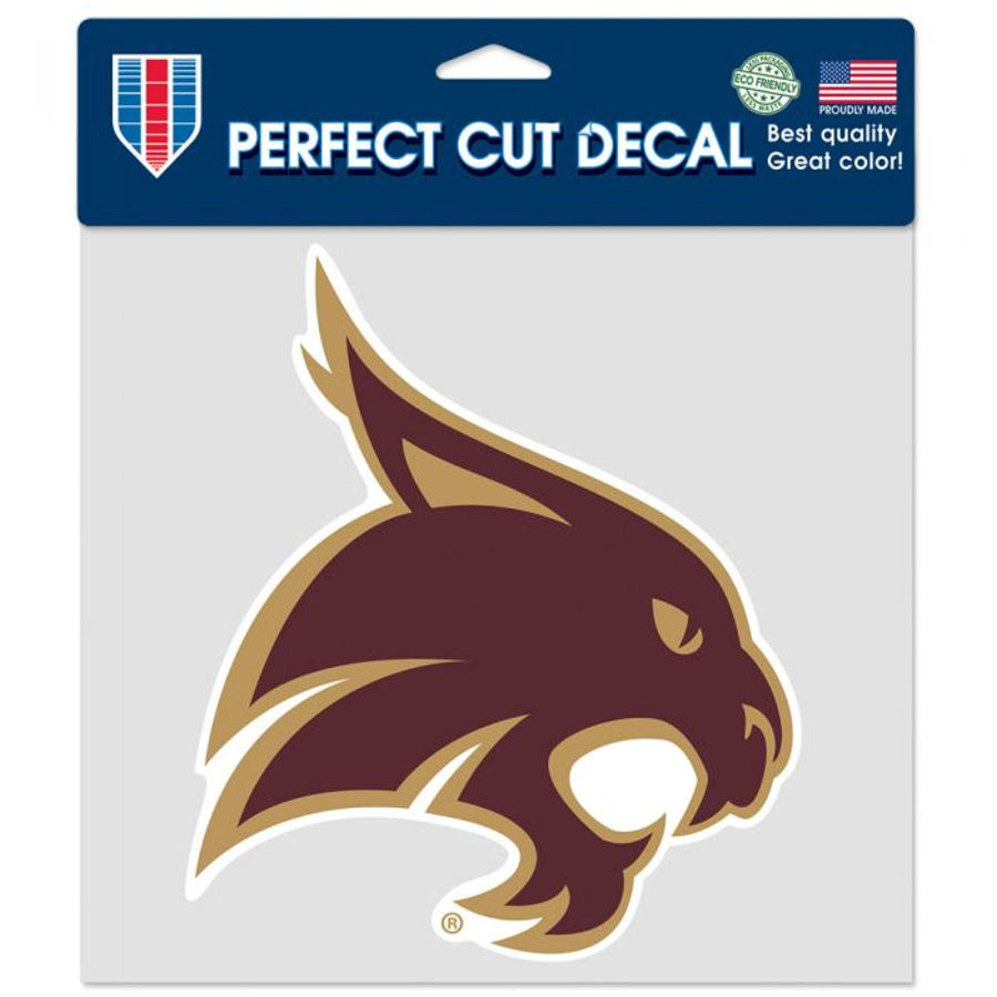 Texas State University Bobcats - 8x8 Full Color Die Cut Decal at ...
