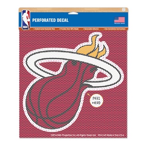 Miami Heat - 12x12 Perforated Shade Decal at Sticker Shoppe