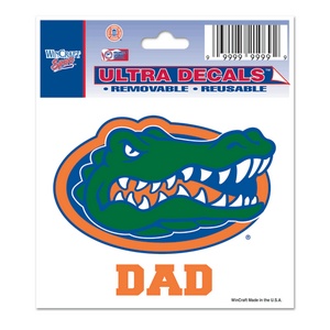 University Of Florida Gators Dad - 3x4 Ultra Decal at Sticker Shoppe