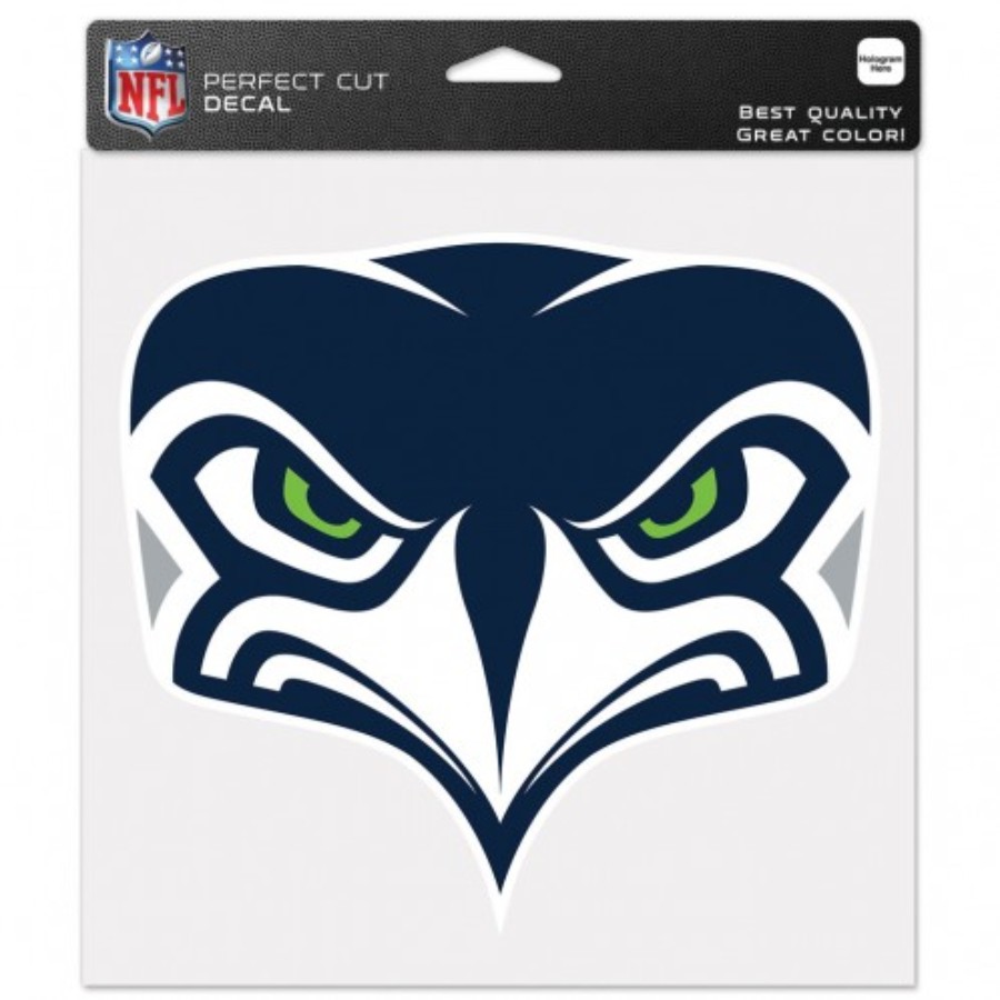 Seattle Seahawks Hawk Head Logo - 8x8 Full Color Die Cut Decal at ...