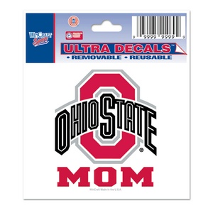 Ohio State University Buckeyes Mom - 3x4 Ultra Decal at Sticker Shoppe