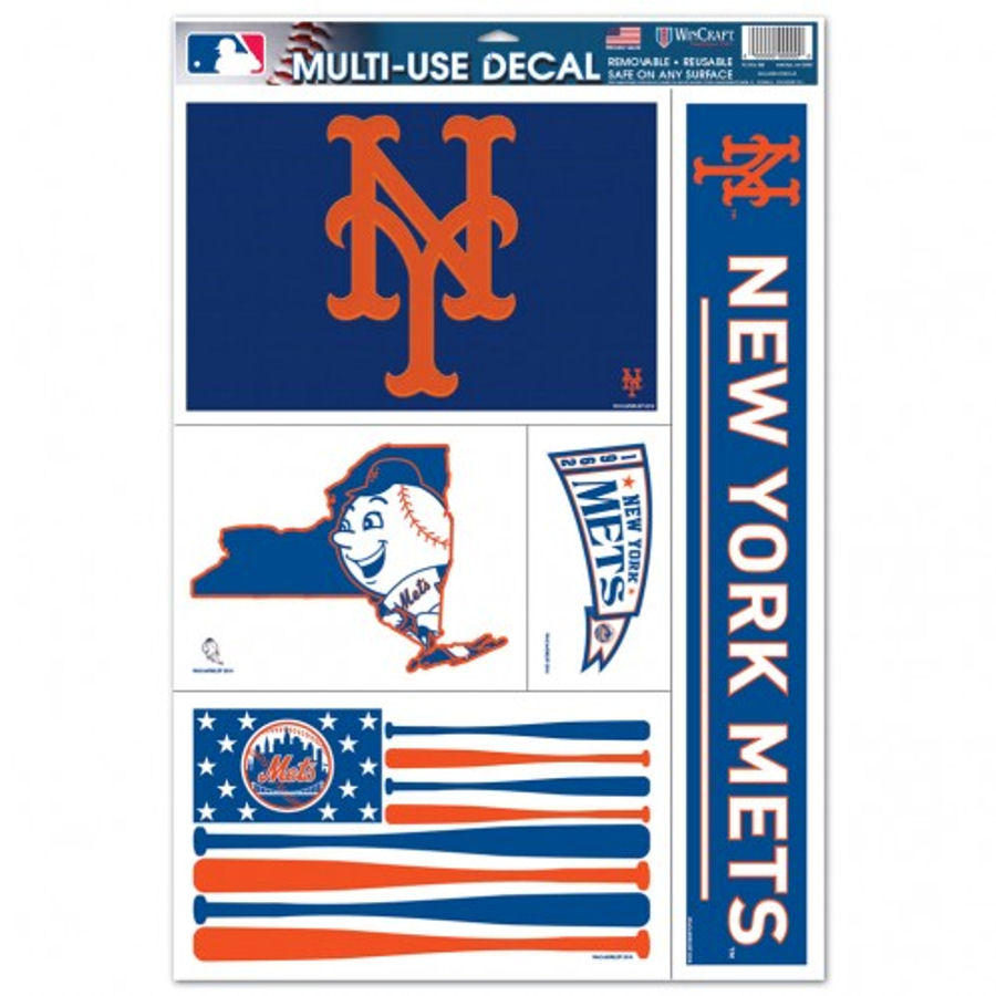 New York Mets - Set of 5 Ultra Decals at Sticker Shoppe