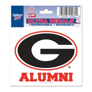 University Of Georgia Bulldogs Alumni - 3x4 Ultra Decal at Sticker Shoppe