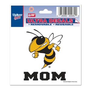 Georgia Tech Yellow Jackets Mom - 3x4 Ultra Decal at Sticker Shoppe
