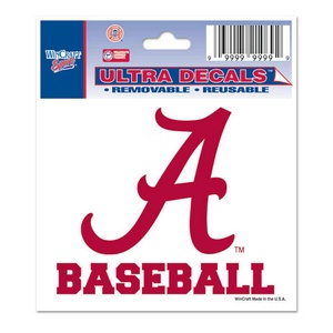 University of Alabama Crimson Tide Baseball - 3x4 Ultra Decal at ...