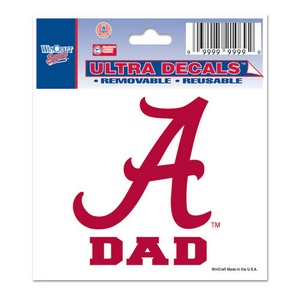 University of Alabama Crimson Tide Dad - 3x4 Ultra Decal at Sticker Shoppe