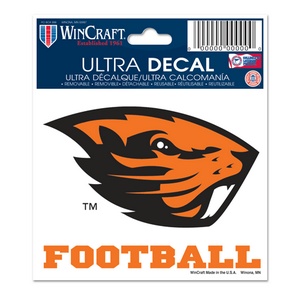 Oregon State University Beavers Football - 3x4 Ultra Decal at Sticker ...