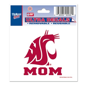 Washington State University Cougars Mom - 3x4 Ultra Decal at Sticker Shoppe
