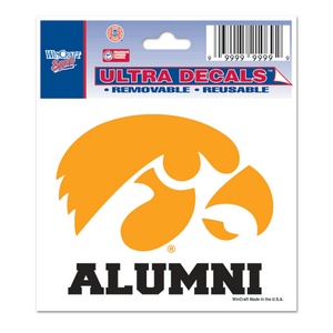 University Of Iowa Hawkeyes Alumni - 3x4 Ultra Decal at Sticker Shoppe
