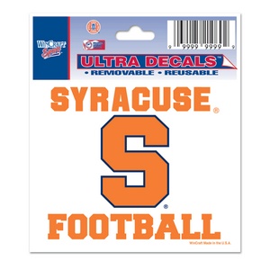 Syracuse University Orange Football - 3x4 Ultra Decal at Sticker Shoppe