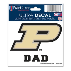Purdue University Boilermakers Dad - 3x4 Ultra Decal at Sticker Shoppe