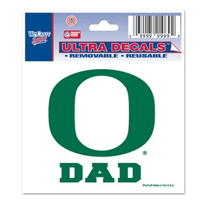 University Of Oregon Ducks Dad - 3x4 Ultra Decal at Sticker Shoppe