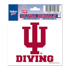 Indiana University Hoosiers Diving - 3x4 Ultra Decal at Sticker Shoppe