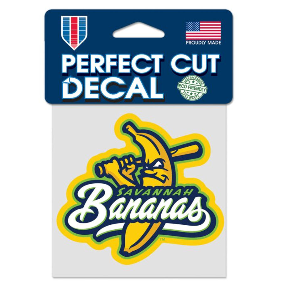 Savannah Bananas - 4x4 Die Cut Decal at Sticker Shoppe