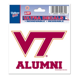 Virginia Tech Hokies Alumni - 3x4 Ultra Decal at Sticker Shoppe