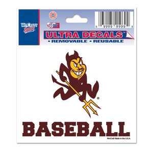 Arizona State University Sun Devils Baseball - 3x4 Ultra Decal at ...