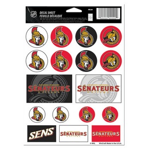 Ottawa Senators - 5x7 Sticker Sheet at Sticker Shoppe