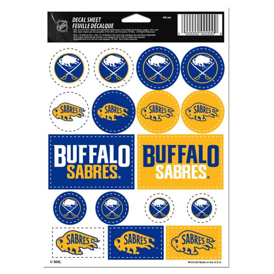 Buffalo Sabres - 5x7 Sticker Sheet at Sticker Shoppe
