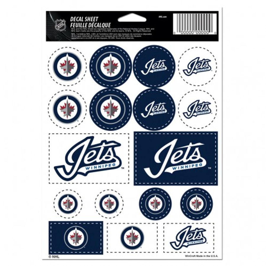 Winnipeg Jets - 5x7 Sticker Sheet at Sticker Shoppe