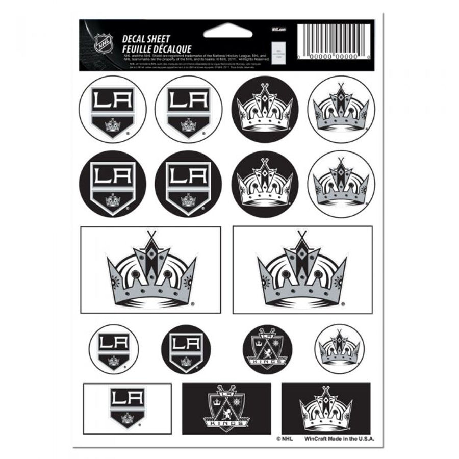 Los Angeles Kings - 5x7 Sticker Sheet at Sticker Shoppe