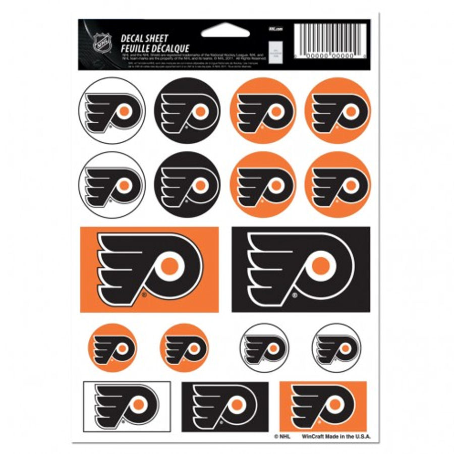 Philadelphia Flyers - 5x7 Sticker Sheet at Sticker Shoppe
