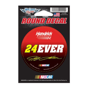 Jeff Gordon 24EVER - 3x3 Round Vinyl Sticker at Sticker Shoppe
