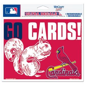 St. Louis Cardinals Go Cards - 5x6 Ultra Decal at Sticker Shoppe