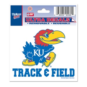 University Of Kansas Jayhawks Track & Field - 3x4 Ultra Decal at ...