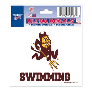 Arizona State University Sun Devils Swimming - 3x4 Ultra Decal at ...
